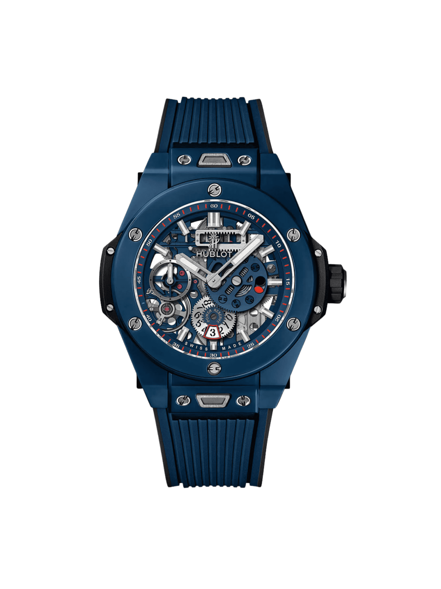 Hublot Big Bang Meca-10 Ceramic Blue with Skeleton Dial 414.EX.5123.RX