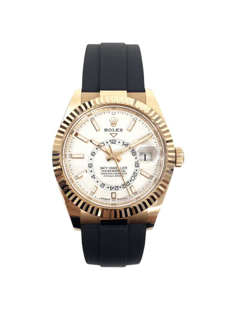 Rolex Sky-dweller Rose Gold White Dial 336235 - WPB Watch CO