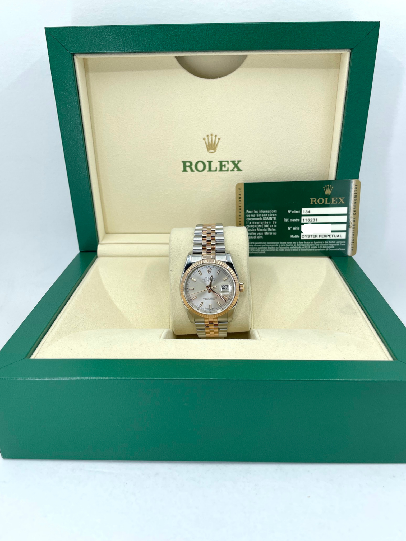 Rolex Datejust 36 Two Tone Silver Dial 116231 - WPB Watch CO