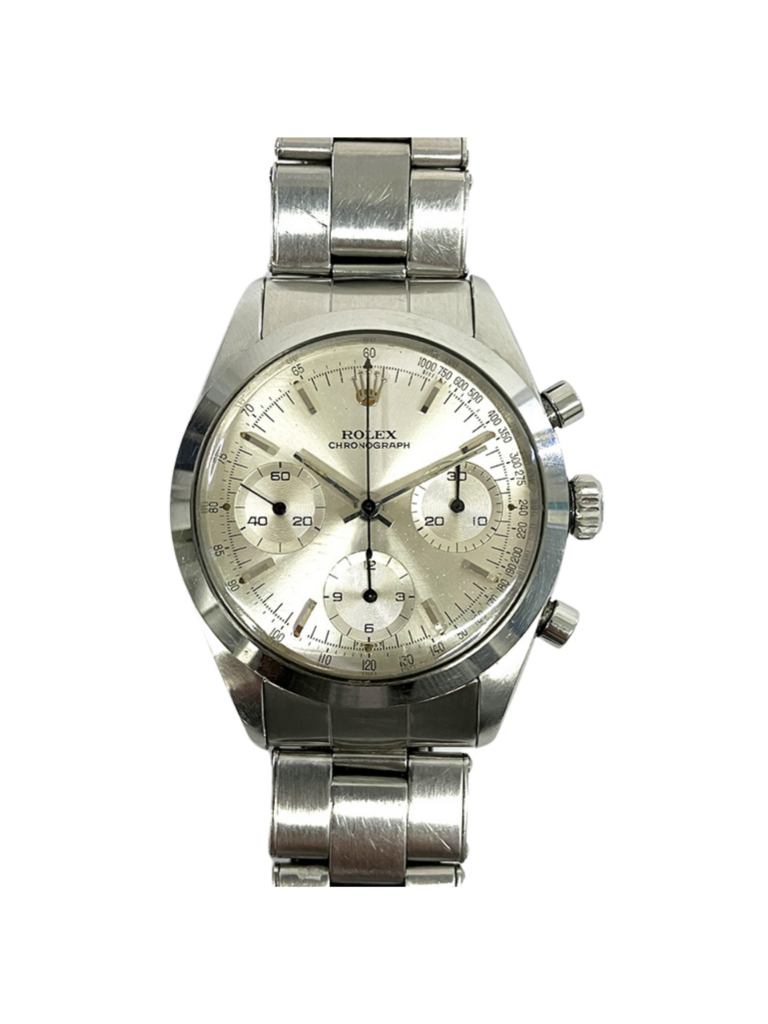 Rolex Chronograph Stainless Steel Silver Dial 6238 - WPB Watch CO