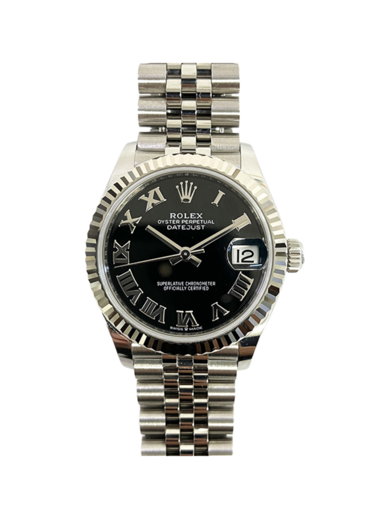 Rolex Datejust 31 Stainless Steel Black Roman 278274 - WPB Watch CO