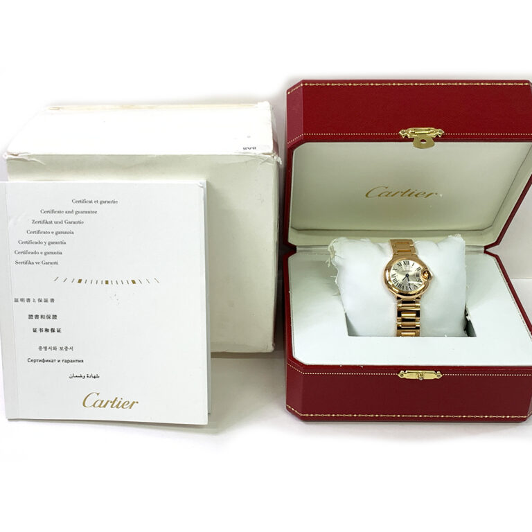 Cartier Ballon Bleu Rose Gold Silver W69002Z2 - WPB Watch CO