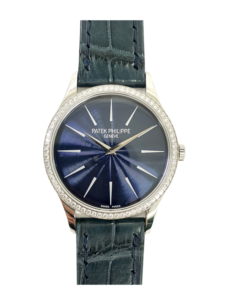 Patek Philippe Calatrava White Gold Blue Dial 4897G-001