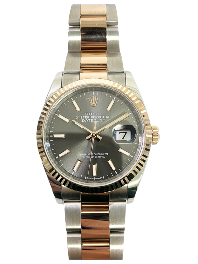 Rolex Datejust 36 Two Tone Fluted Slate Dial 126231
