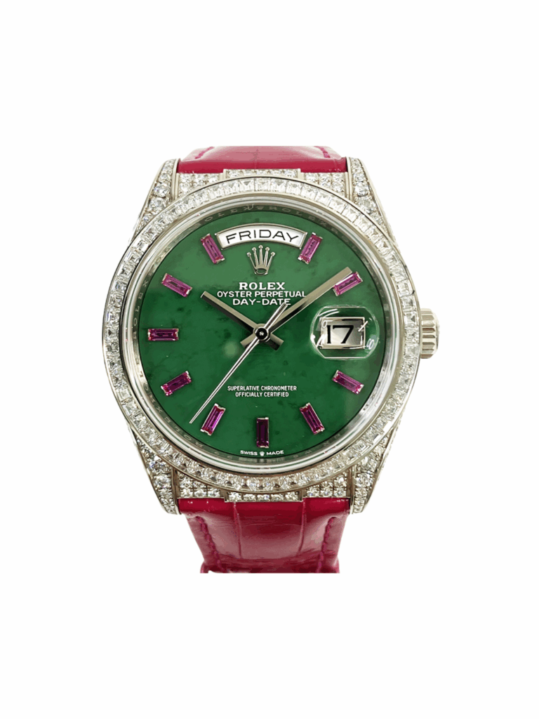 Rolex Day-Date 36 Polar Jade Day-Date Diamond Dial 128459TBR