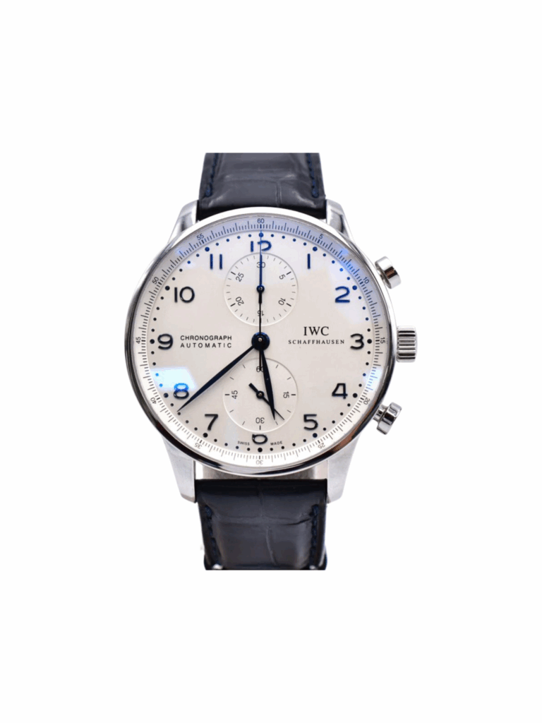 IWC Portuguese Chronograph White Arabic Dial IW371446