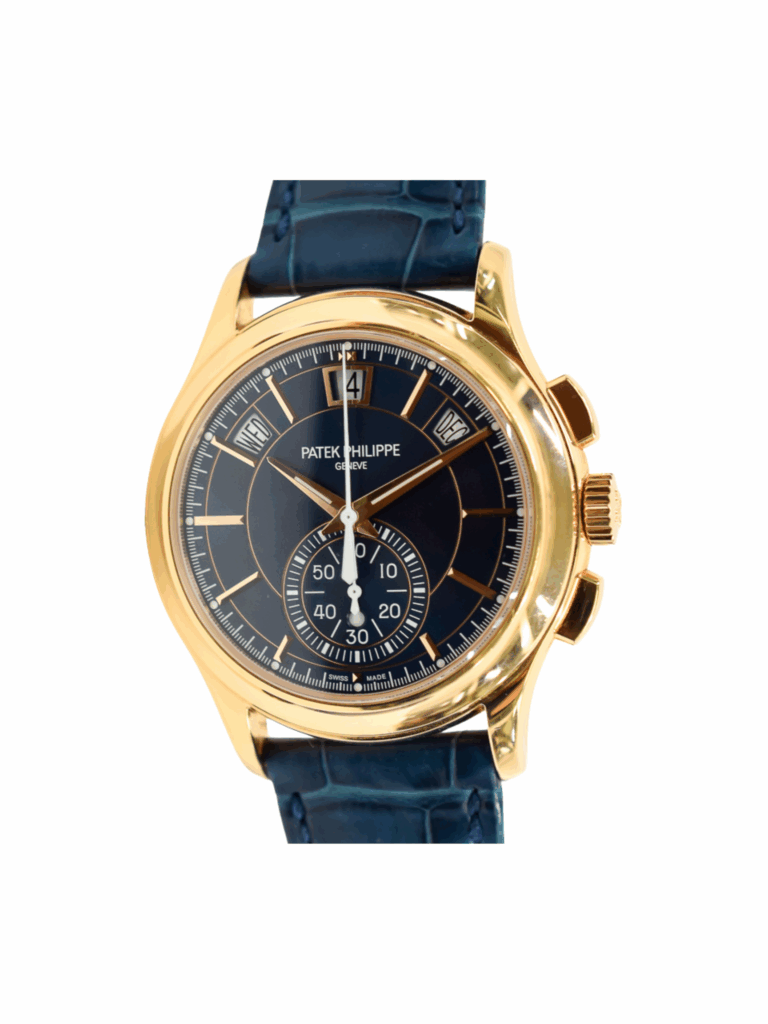 Patek Philippe Flyback Chronograph Gold Blue Dial 5905R-010