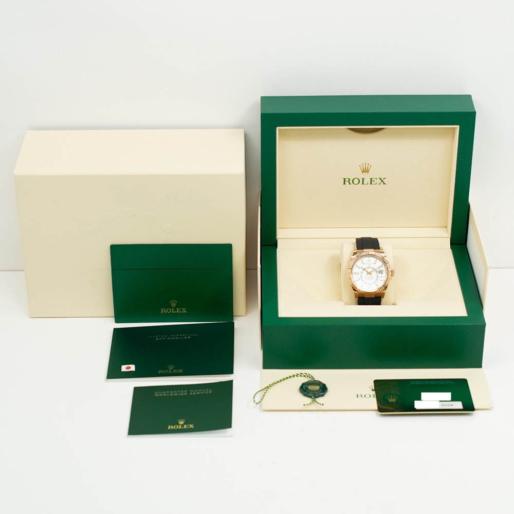 Rolex Sky-Dweller Rose Gold White Dial 336235