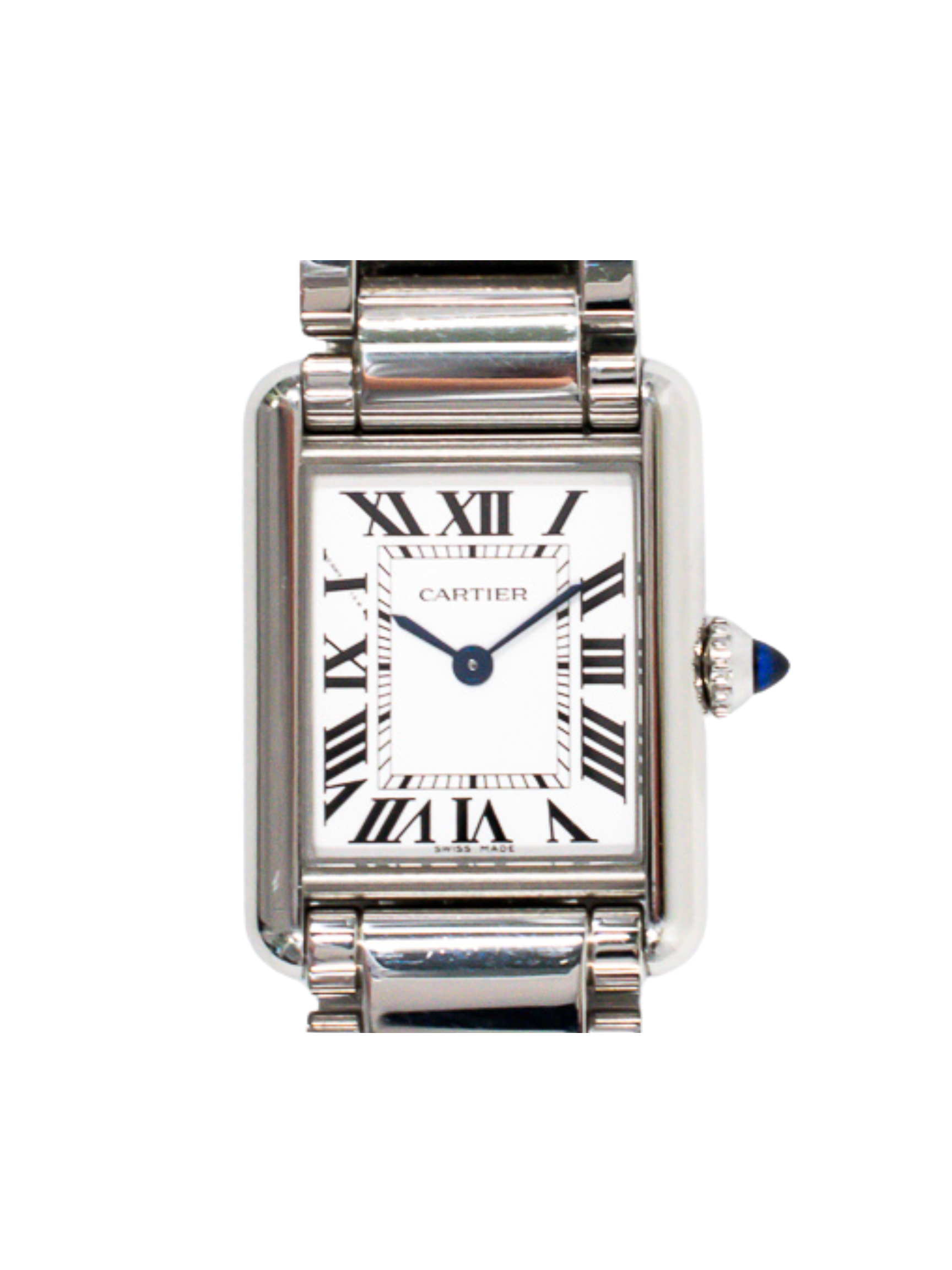 Cartier Tank Must Stainless Steel White Roman Dial WSTA0051
